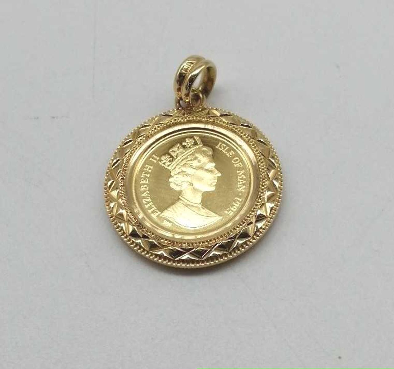 K24&K18|1/25OZ キャットコインペンダントトップ|HARDOFFオフモール（オフモ）|1030550000010876