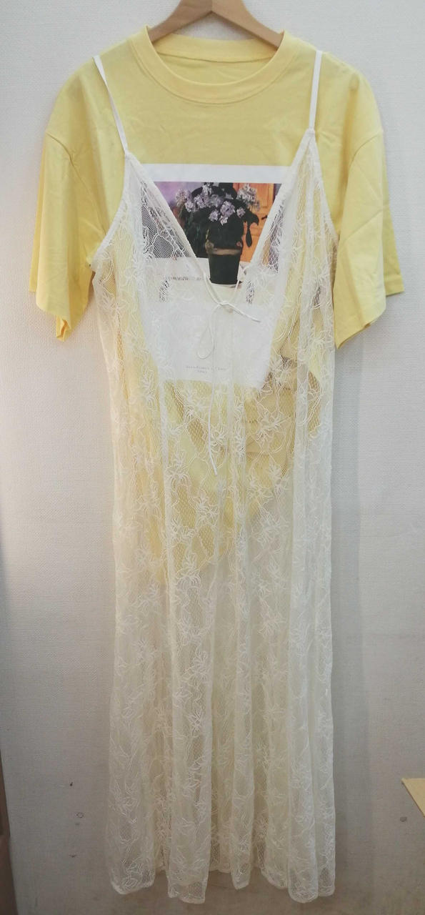 AMERI|BIG TEE LAYERED LACE DRESS|HARDOFFオフモール（オフモ）|1040040000065901