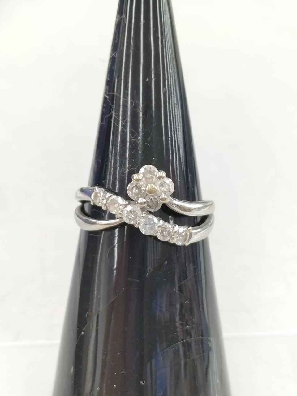 K18WG|石付きリング|HARDOFFオフモール（オフモ）|2031400000013874