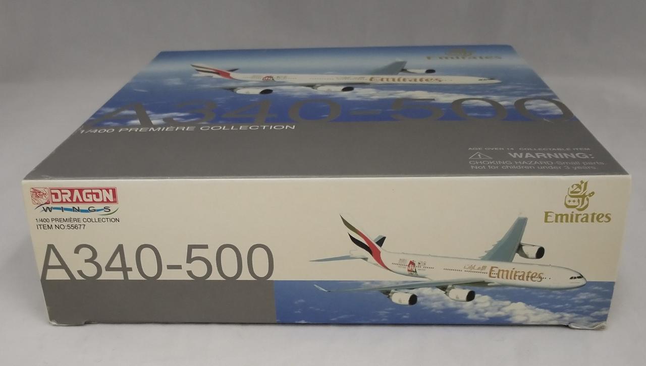 Airplane Model EMIRATES Model Number 1 400 A340 500 DRAGON | eBay